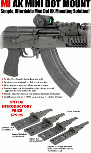 MI AK Mini Dot Mount | Jerking the Trigger