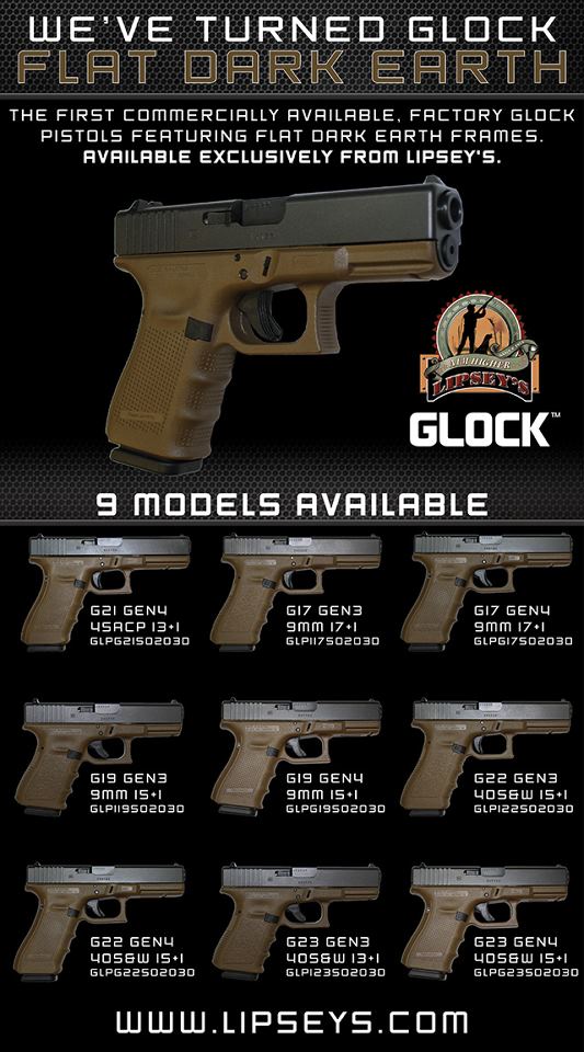 Flat Dark Earth (FDE) Glocks from Lipsey’s | Jerking the Trigger