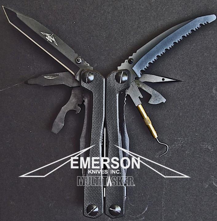 New Images of the Emerson Knives/Multitasker Collaborations | Jerking the Trigger