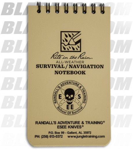 ESEE Knives Rite in the Rain Survival/Navigation Notebook Now Available ...