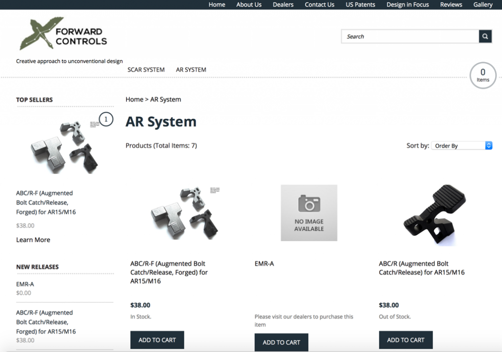 Forward Controls Design Adds Online Store | Jerking the Trigger