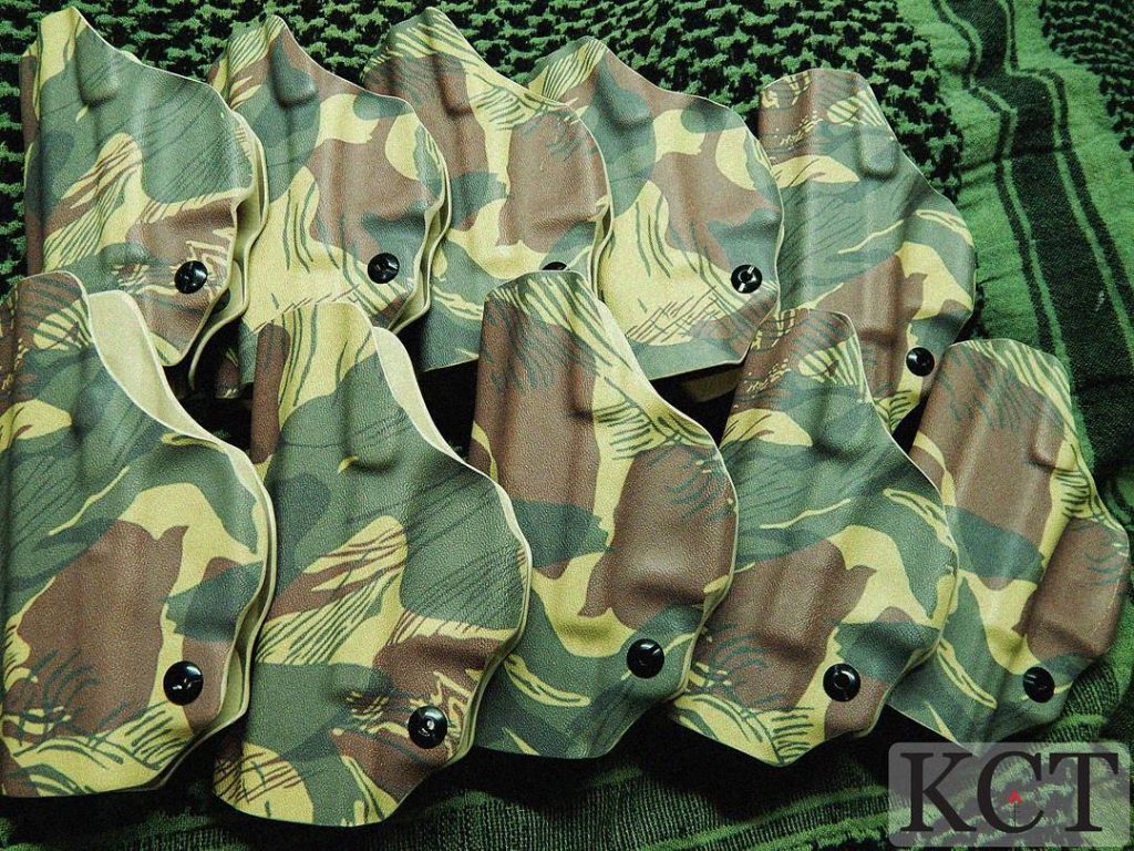 Kinetic Concepts Tactical Rhodesian Camo Kydex Holsters | Jerking the ...